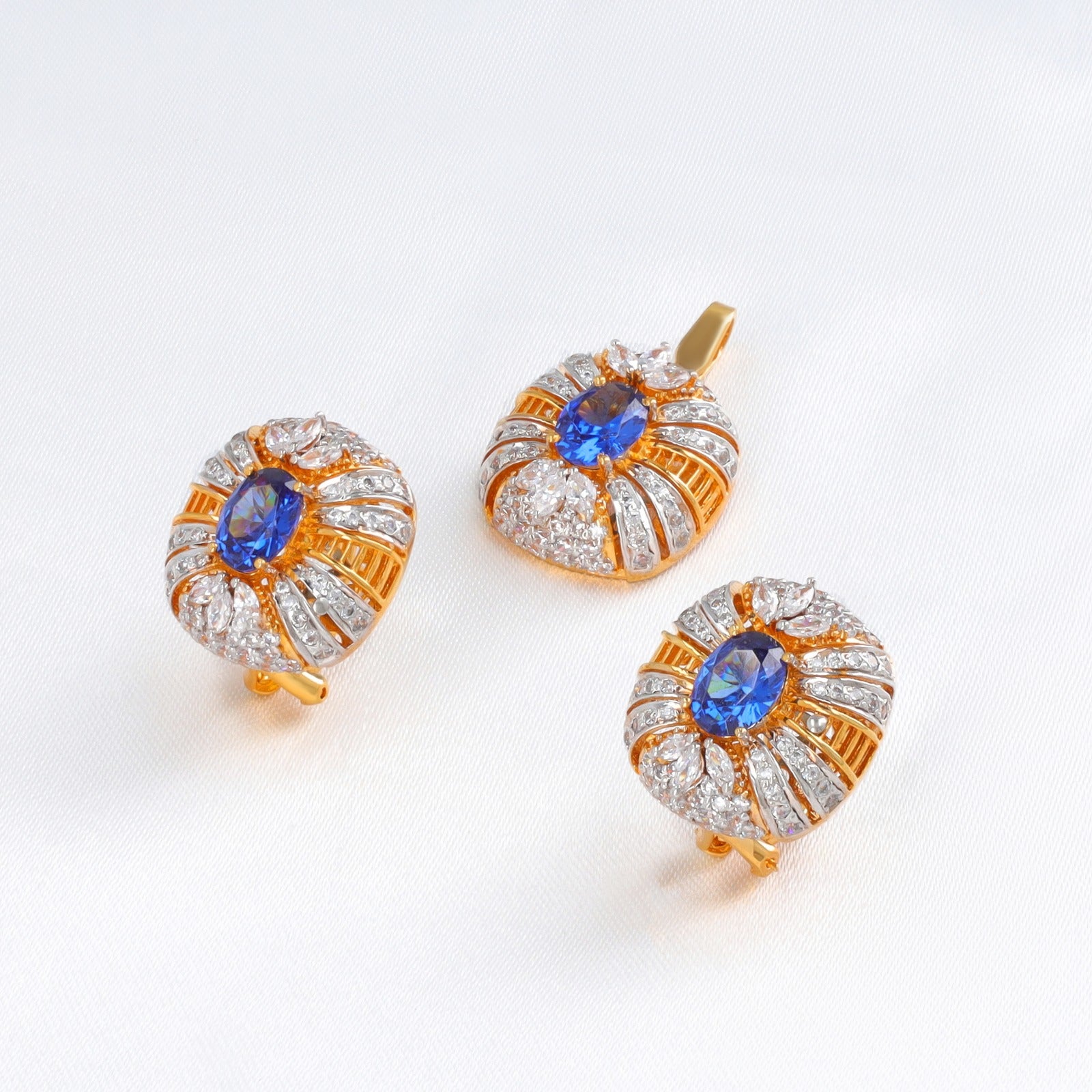 Lilly Sapphire Locket Set – Miras Jewels